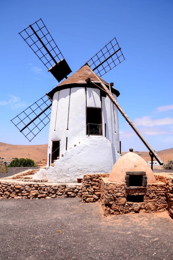 Classic Vintage Windmill Building Stock Image - Image of windmill ...