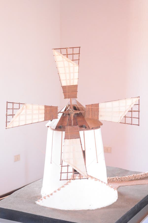 Classic Vintage Windmill Building Stock Image - Image of architecture ...