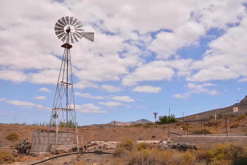 Classic Vintage Windmill stock photo. Image of metal - 225128972