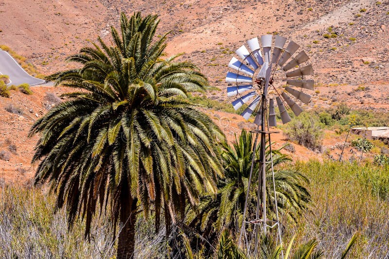 Classic Vintage Windmill stock photo. Image of nature - 314390790