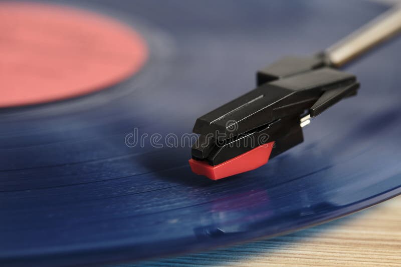Classic Vinyl Record Player Closeup. Stock Photo - Image of music ...