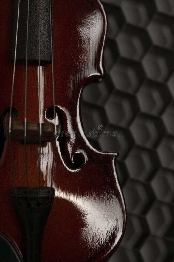 Classic Violin on Black Background. Stock Photo - Image of dark, space ...