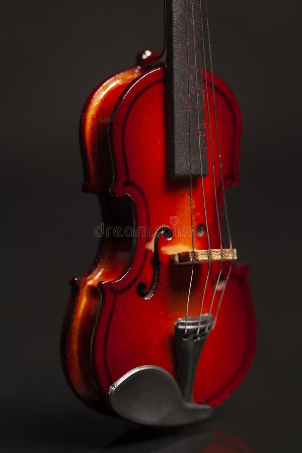 Classic Violin on Black Background. Stock Photo - Image of black ...