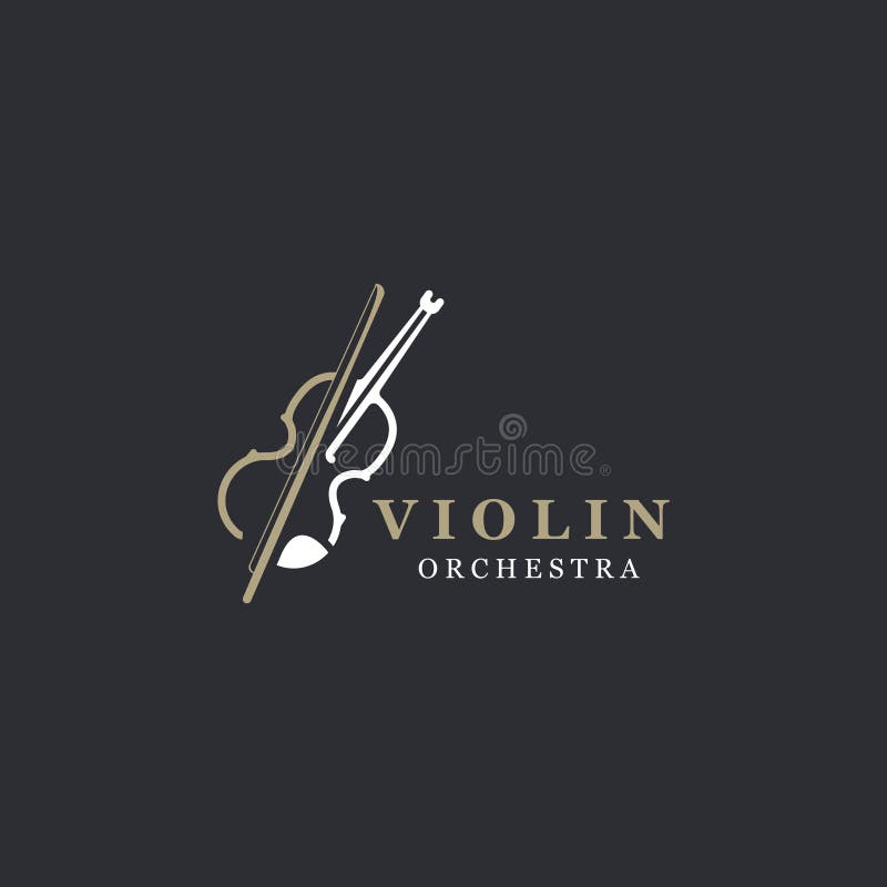 Classic Violin Instrument, Vintage Violin Orchestra Music Design ...