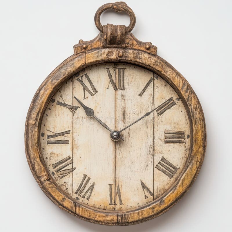 A Classic Wall Clock is Prominently Displayed, Showcasing Its Elegant ...