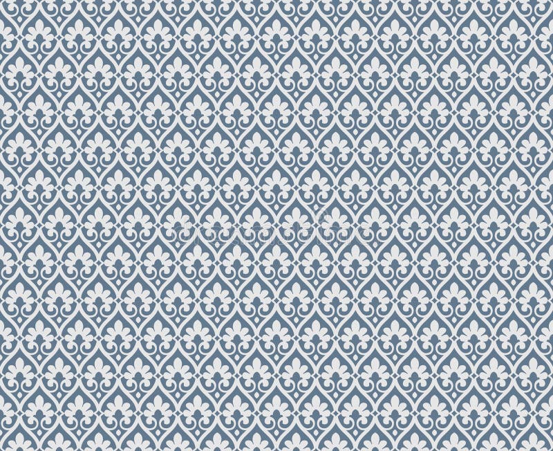 Classic Wallpaper Seamless Pattern Background Vector for Printing and ...
