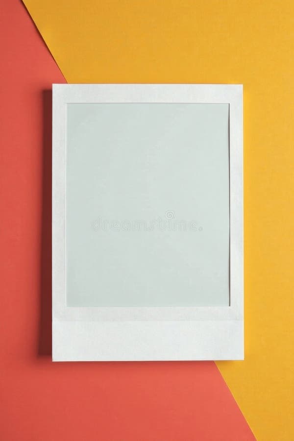Classic White Border Polaroid Frame Mockup, Isolated , Design Element ...