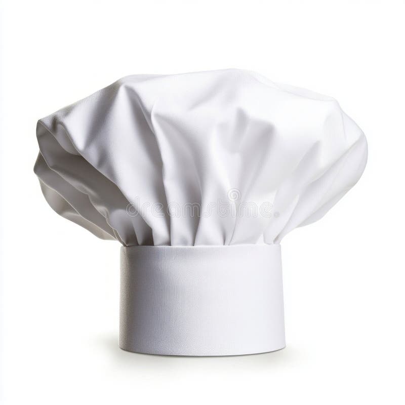 Classic White Chef Hat Isolated Stock Illustration - Illustration of ...