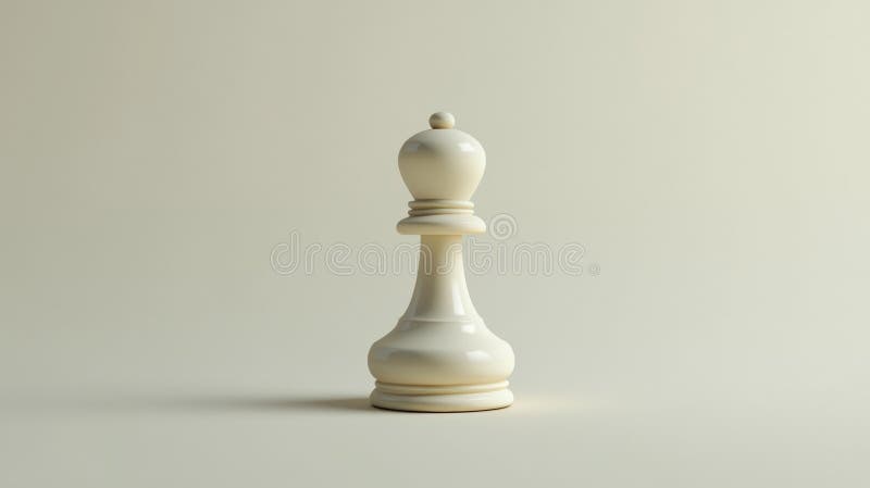 Classic White Chess Queen Piece in Minimalist Setting Stock Image ...