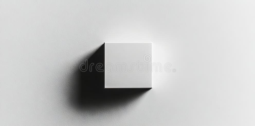 A Classic White Light Switch Installed on a Pristine White Wall ...