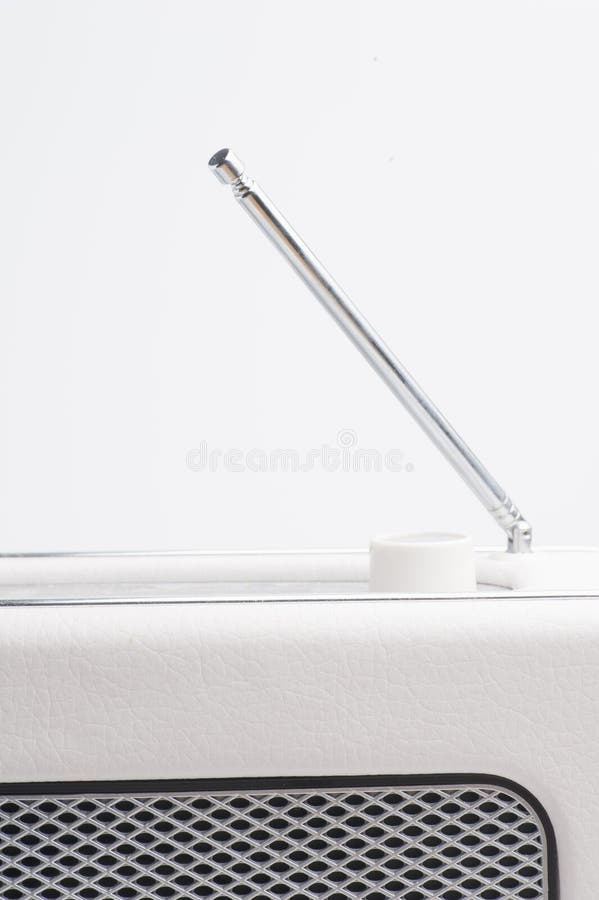 Classic white radio stock photo. Image of shots, nostalgia - 23461294