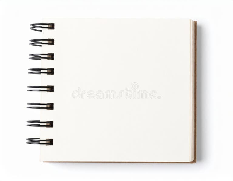 Classic White Spiral Notebook, Blank Page for Ideas, Notes, or Creative ...