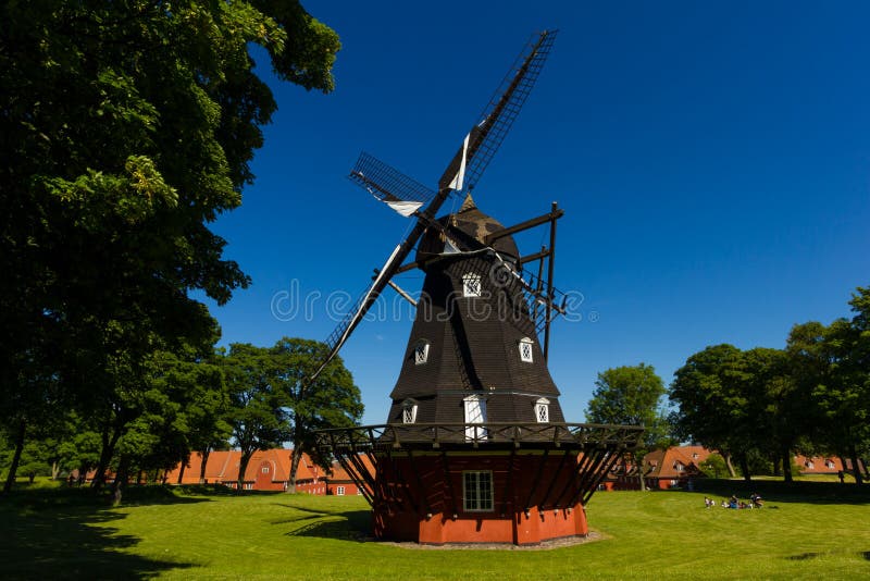Classic Windmill in Northern Europe Stock Image - Image of europe ...