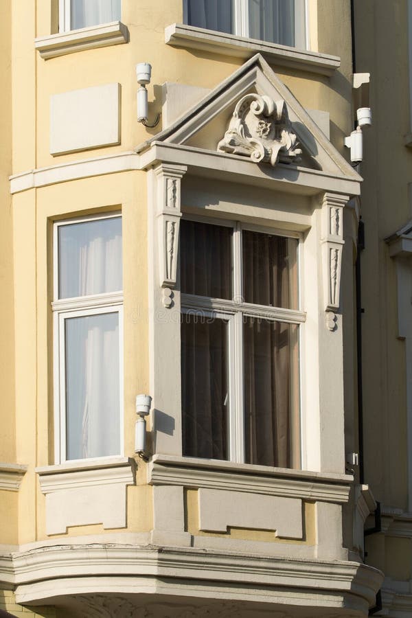 Classic Window Full of Ornaments Stock Photo - Image of column, bust ...