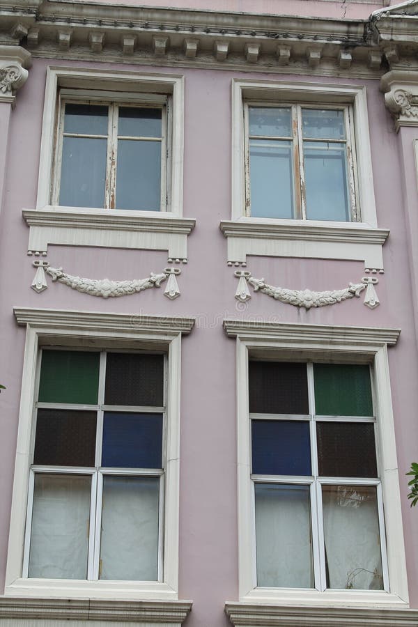 Classic windows building stock photo. Image of purple - 46007768