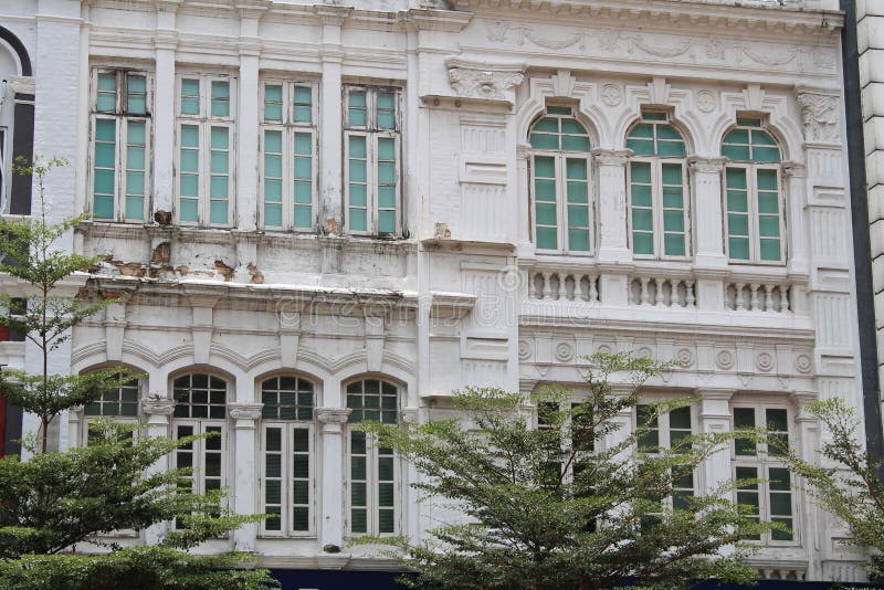 Classic windows building stock photo. Image of malaysia - 46007860