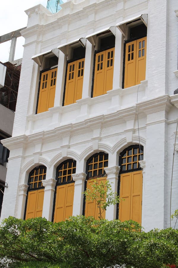 Classic windows building stock photo. Image of texture - 46007106