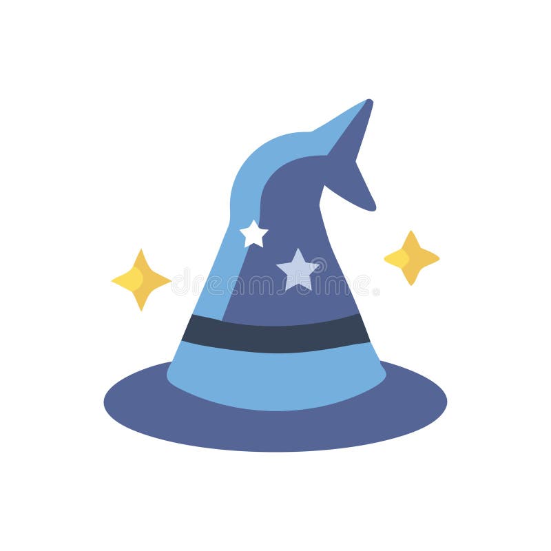 Classic Wizard Hat for Magic Stock Vector - Illustration of adventure ...