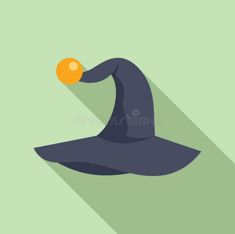 Classic Wizard Hat with Yellow Ball is Casting a Spell Stock ...