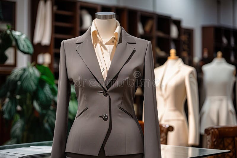 A Classic Woman Suit in a Clothing Store. Generative AI Stock ...