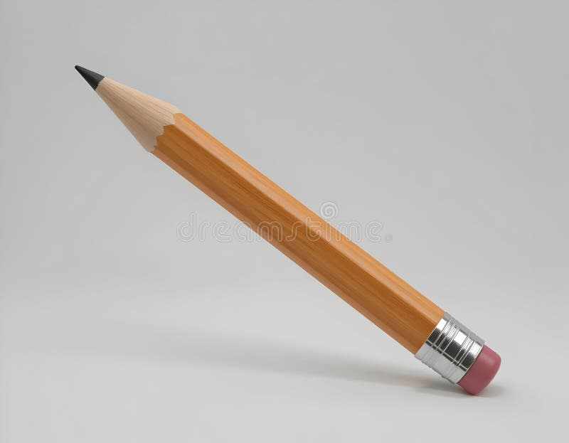 Classic Wood Pencil Closeup on Light Background for Writing Tasks Stock ...