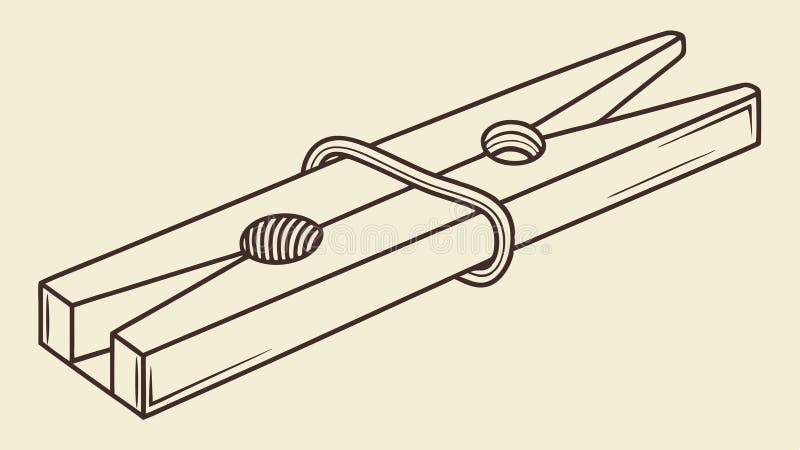Classic Wooden Clothes Peg Pin Graphic, Vector Design Generative AI ...