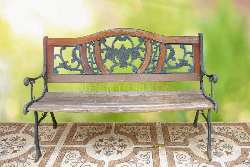 Classic wooden long chair stock image. Image of classic - 79712091