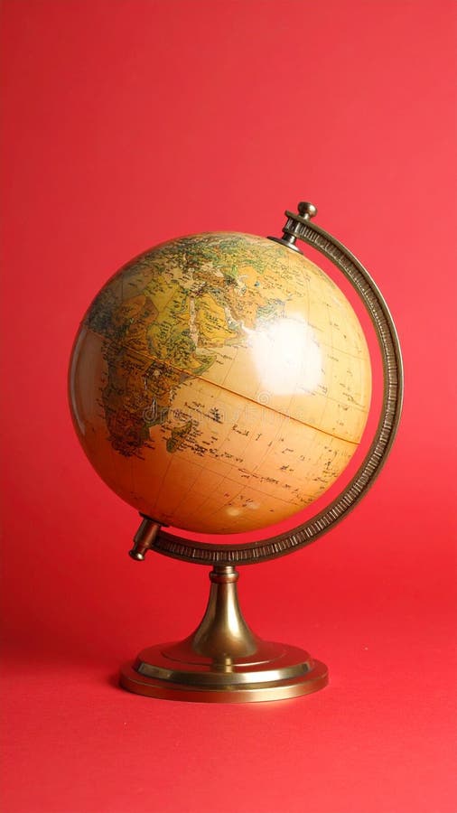 Vintage World Map Intricate Details Countries Oceans Stock Photos ...