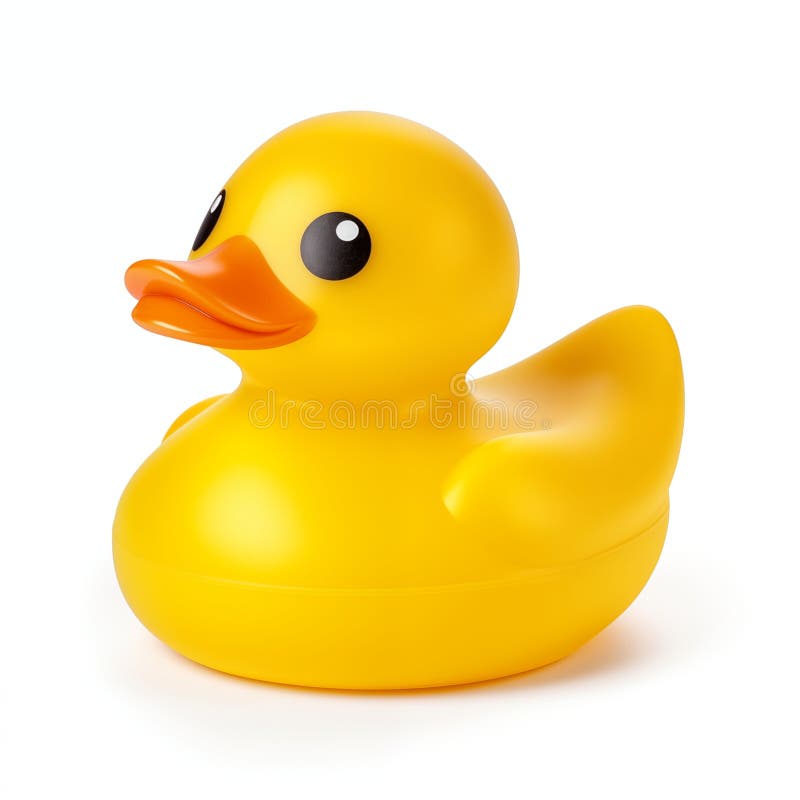 A Classic Yellow Rubber Duck Floating in a Serene Bath Setting for ...