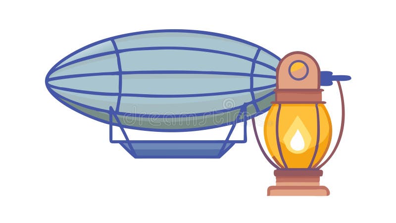 Classic Zeppelin Airship, Vector Design Generative AI Stock Vector ...