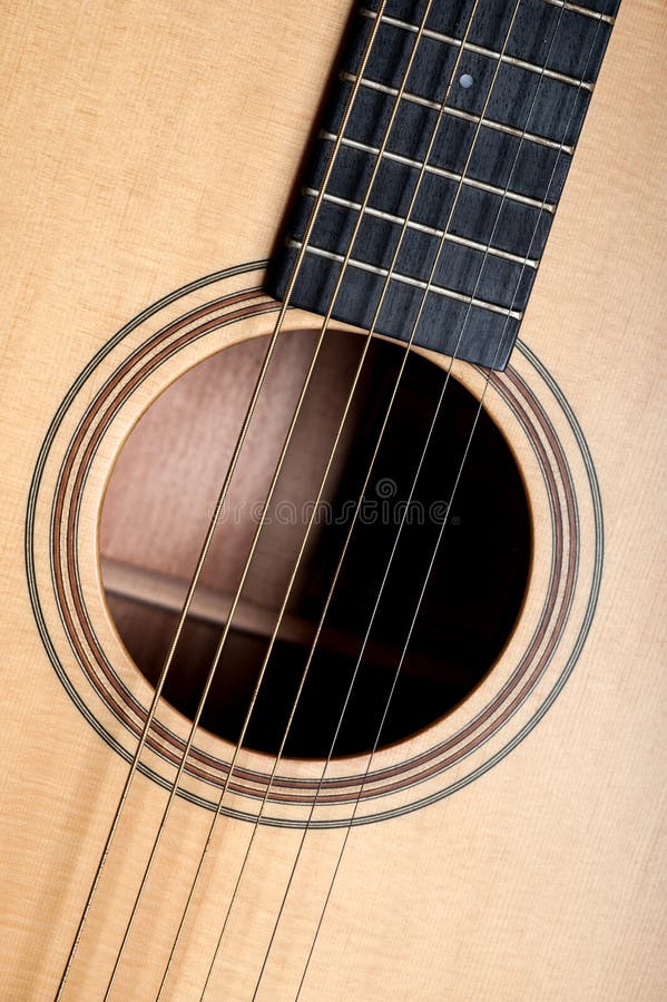 Classical Acoustic Guitar Closeup Stock Photo - Image of club, event ...