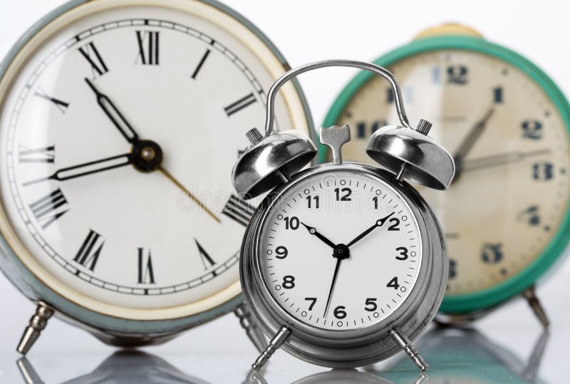 Classical alarm clocks stock image. Image of beat, white - 31650453