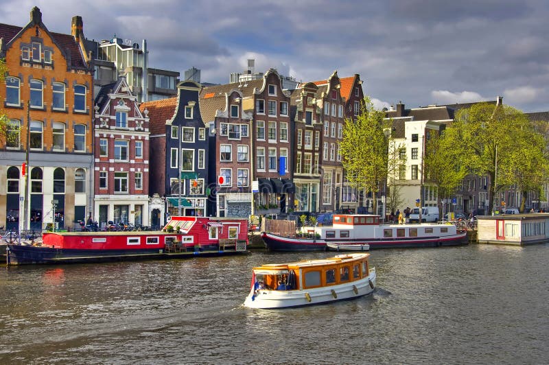 Classical Amsterdam view stock image. Image of exterior - 21297525