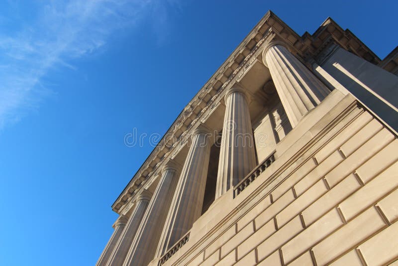 Classical Architecture Against the Sky Stock Image - Image of column ...