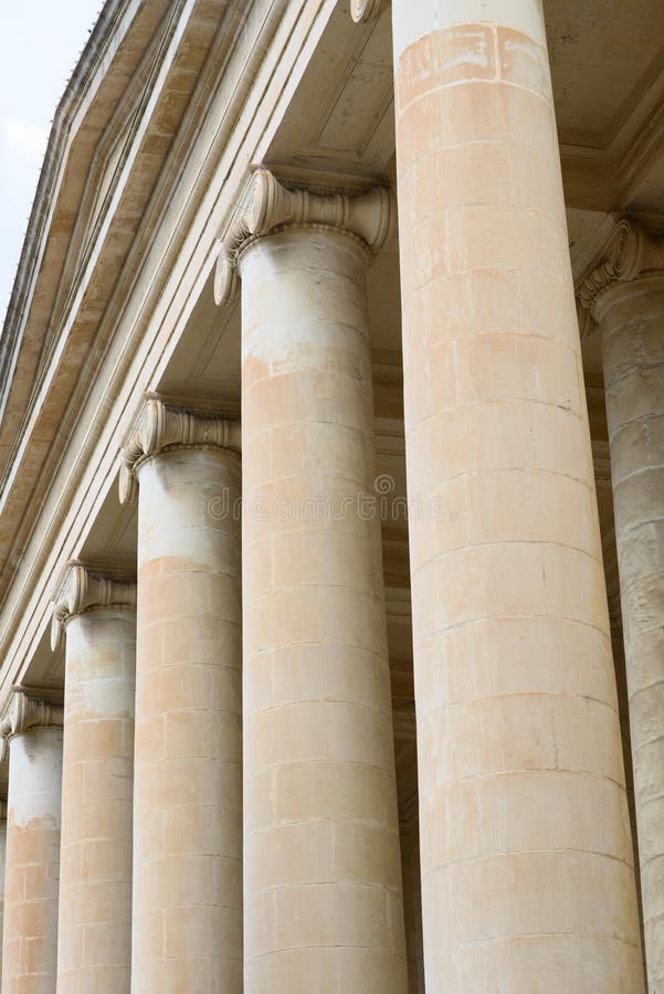 Classical Architecture Columns in Detail Stock Image - Image of ...