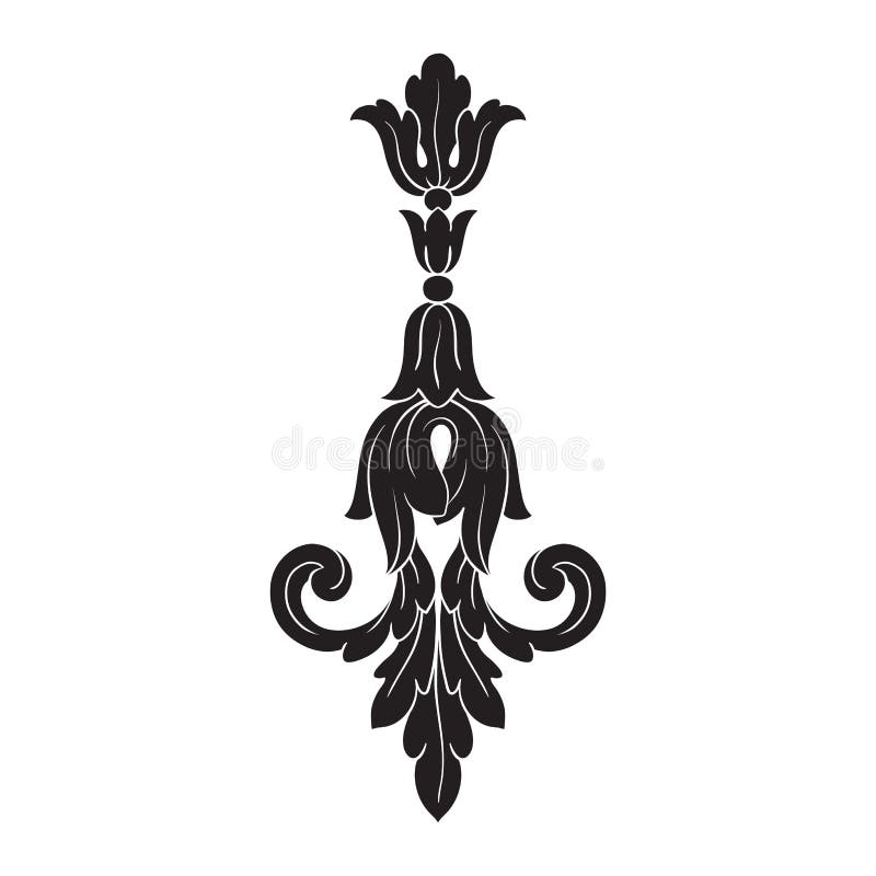 Classical baroque orament stock vector. Illustration of banner - 100661958