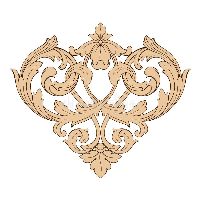Classical Baroque Ornament Vector Stock Vector - Illustration of ...