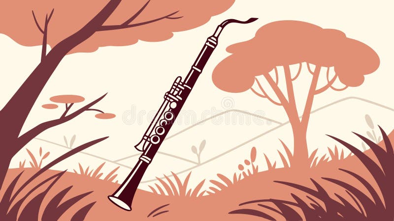 Classical Bassoon in Serene African Savanna, Vector Design Generative ...