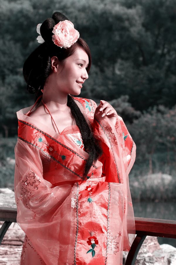 Classical beauty in China. stock image. Image of elegance - 6478583