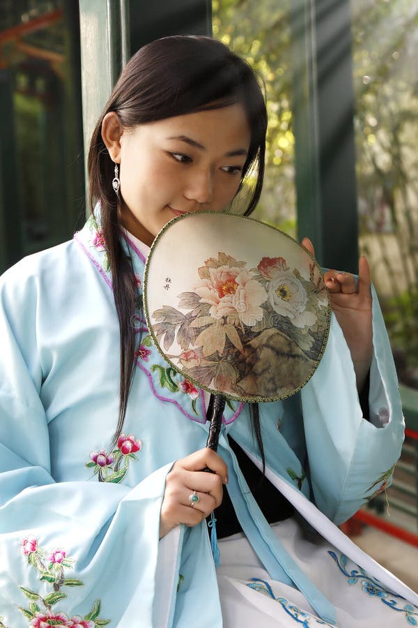 Classical beauty in China. stock image. Image of femininity - 6467633