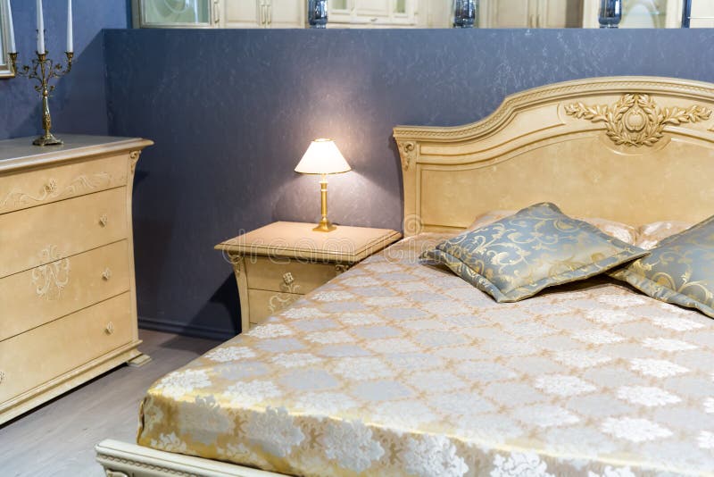 Classical bed stock image. Image of books, professional - 54466637