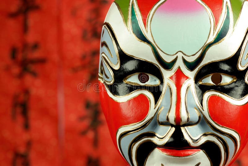Chinese opera mask stock image. Image of drama, decoration - 17636255