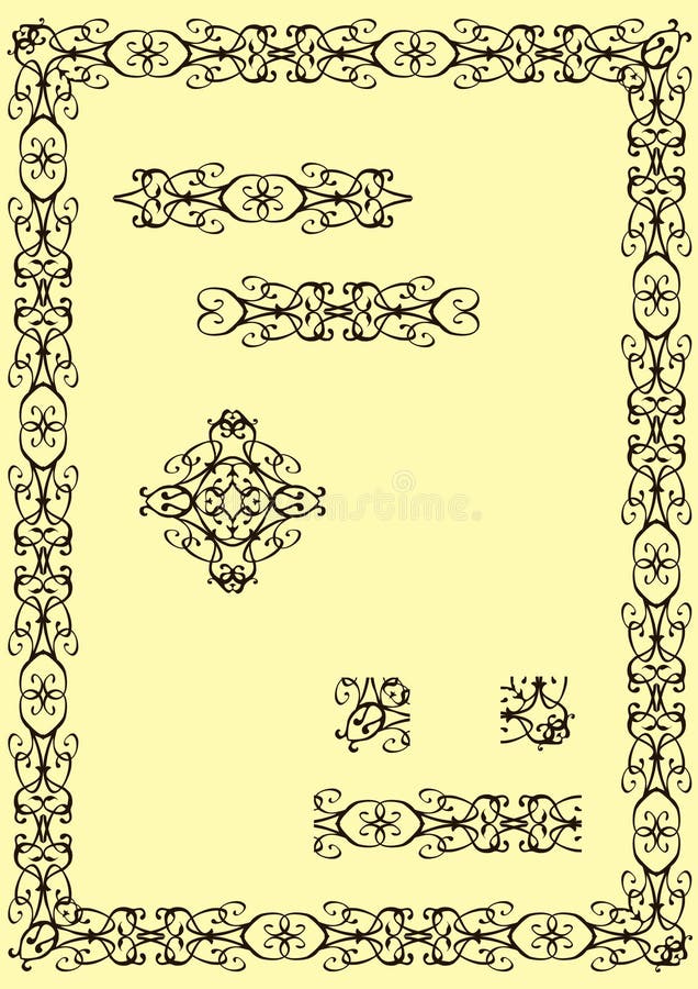 Classical border #1 stock vector. Illustration of elegant - 3053067