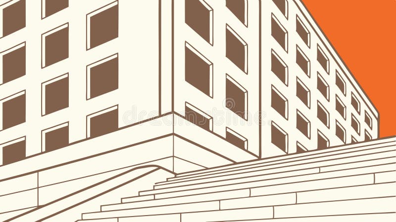 Classical Building Architecture with Repeating Windows, Detailed Facade ...