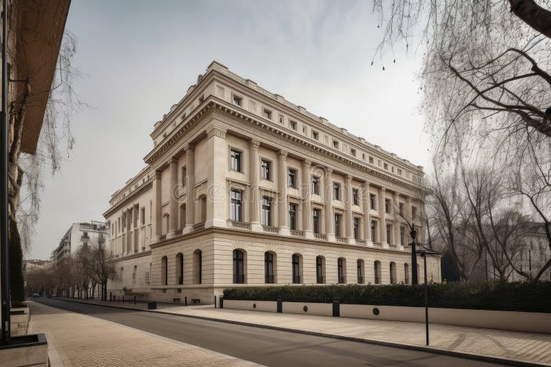 Classical Building, Surrounded by Modern and Contemporary Architecture ...