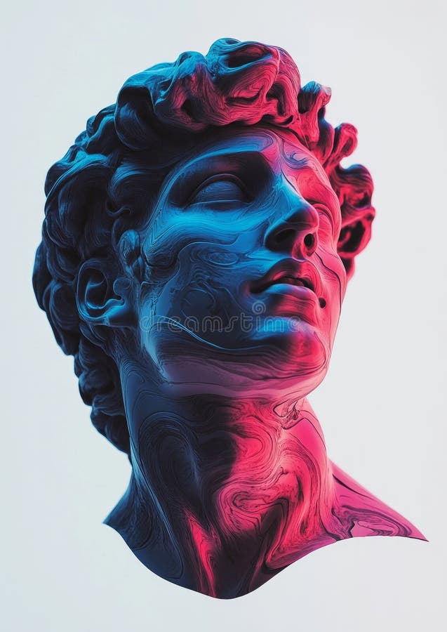 Classical Bust Sketch stock illustration. Illustration of design ...