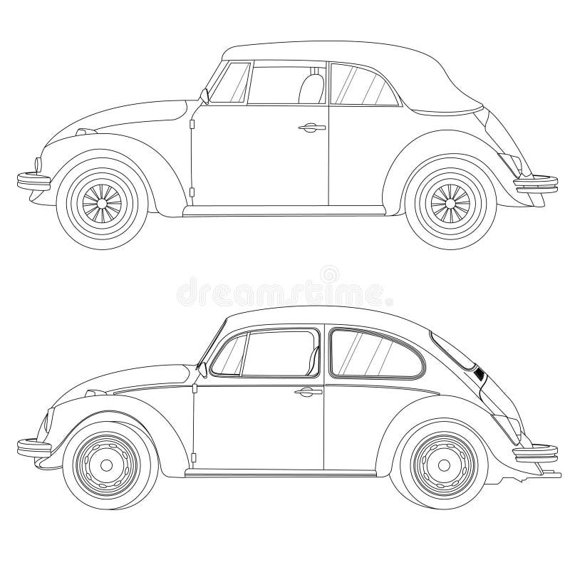 Drawing Volkswagen Stock Illustrations – 167 Drawing Volkswagen Stock ...
