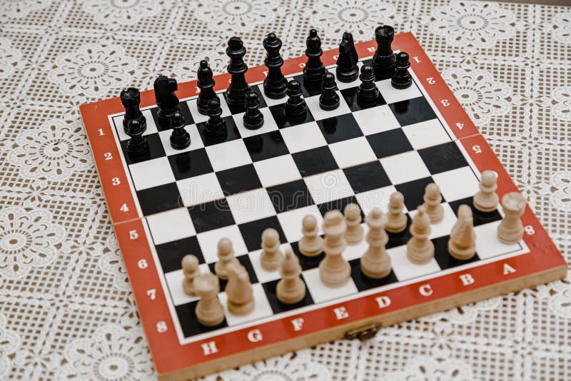 Classical Chess Stand on a Chess Board. Chess Combinations for ...