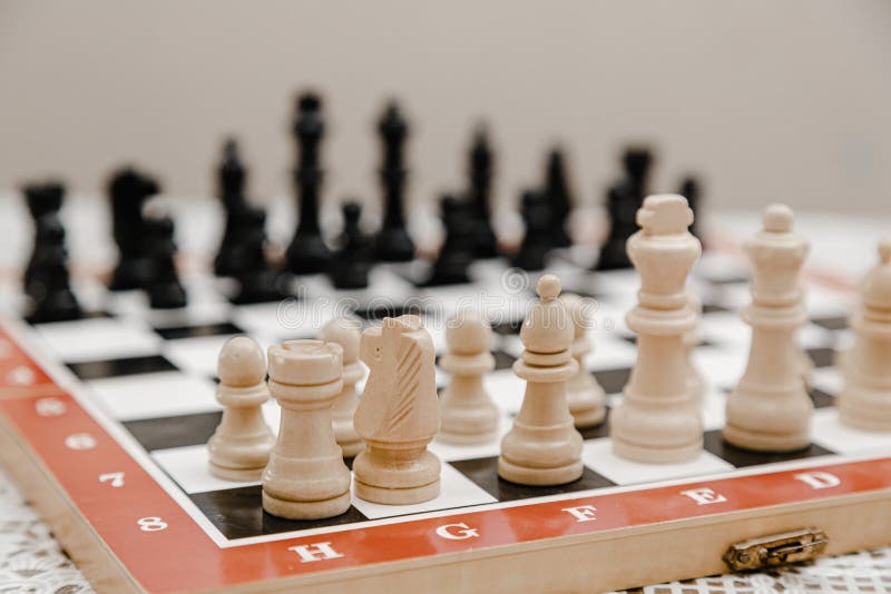 Classical Chess Stand on a Chess Board. Chess Combinations for ...