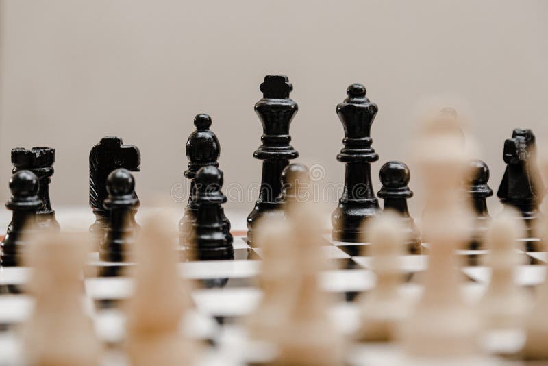 Classical Chess Stand on a Chess Board. Chess Combinations for ...